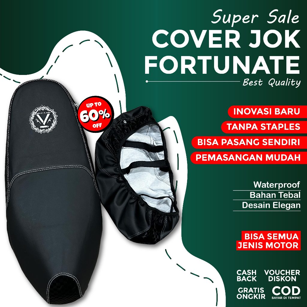 Jual Kulit Jok Motor akna Fortunate Jaitan Tengah X Catur 3D tebal ...
