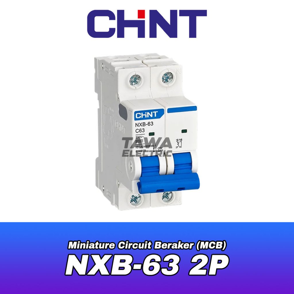 Jual MCB Chint NXB-63 NXB63 2P 1A 2A 4A 6A 10A 16A 20A 25A 32A 40A 50A 63A 6kA | Shopee Indonesia