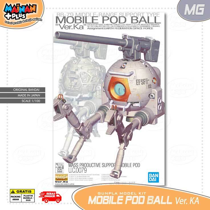 Jual MG MOBILE POD BALL MASTER GRADE 1/100 ORIGINAL BANDAI GUNPLA MODEL ...