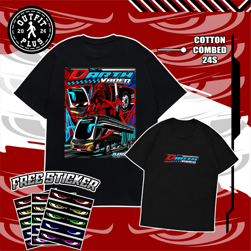 Jual Kaos Bus Mania Darth Vader Tunggal Jaya Trans Jetbus5 Strobo ...