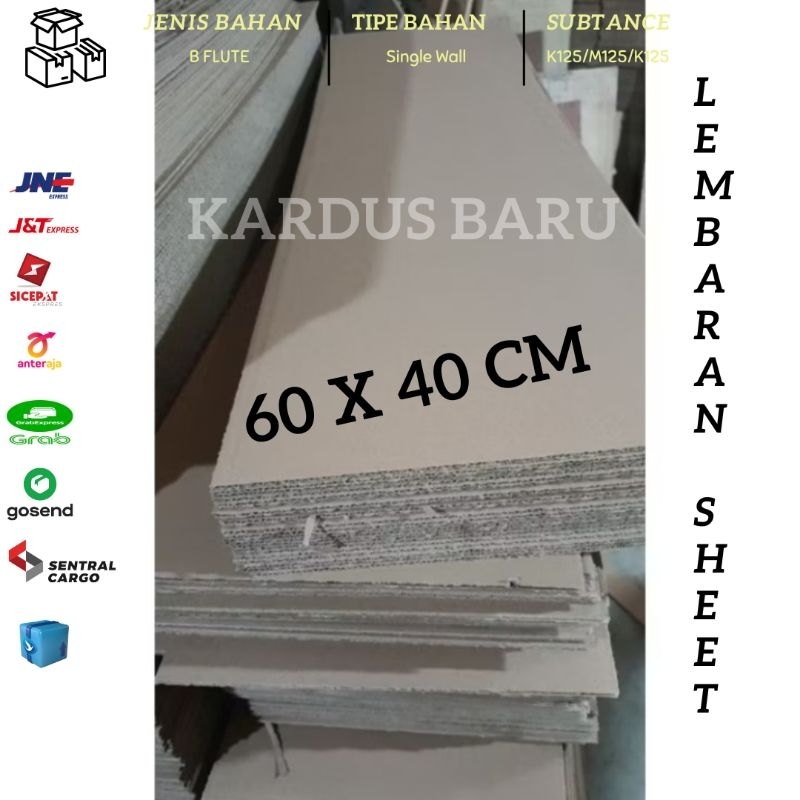 Jual Kardus lembaran/sheet/layer 60x40 cm | Shopee Indonesia