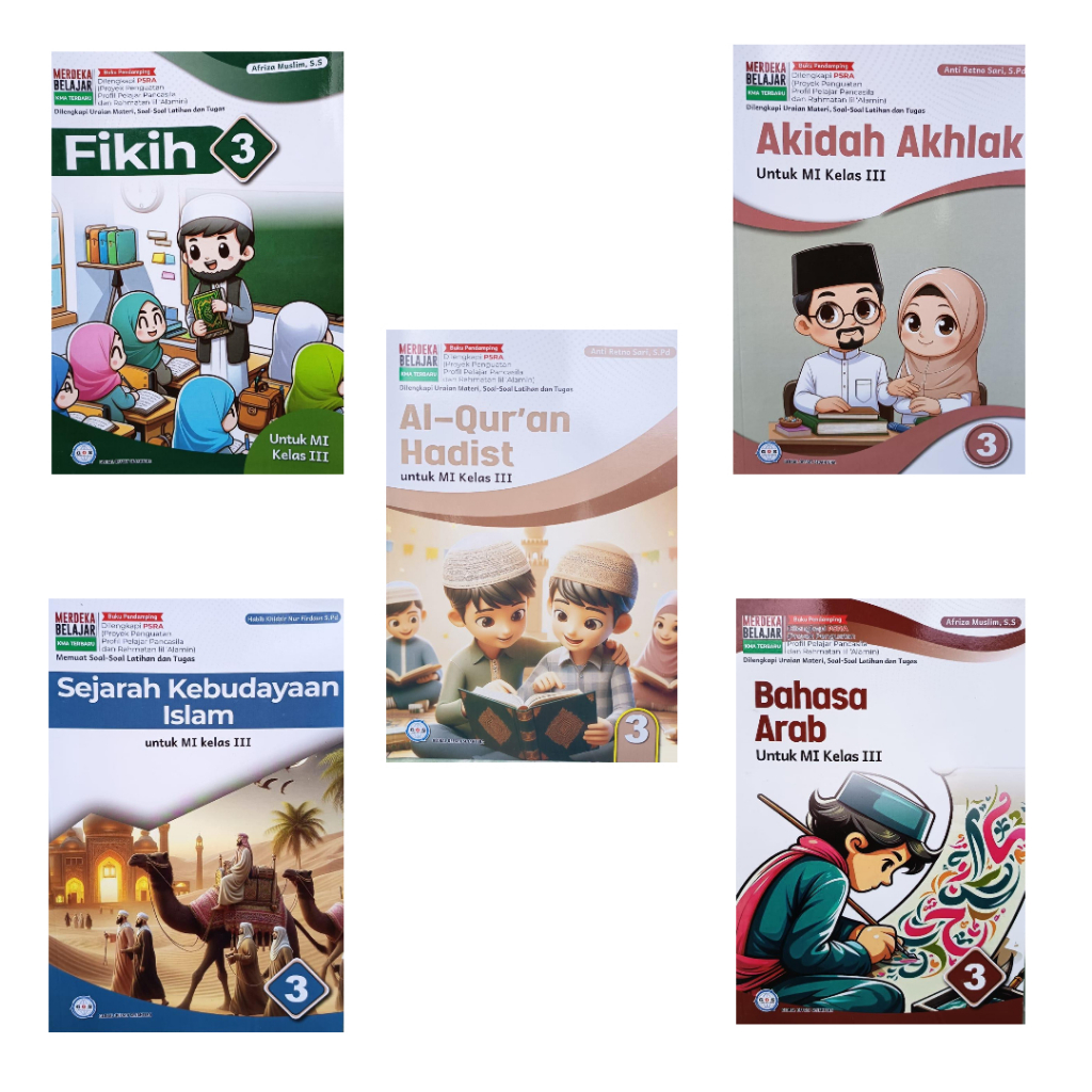 Jual Buku PENDAMPING Kelas 3 MI Fikih Bahasa Arab Akidah Akhlak SKI AL Quran Hadis Kurikulum ...