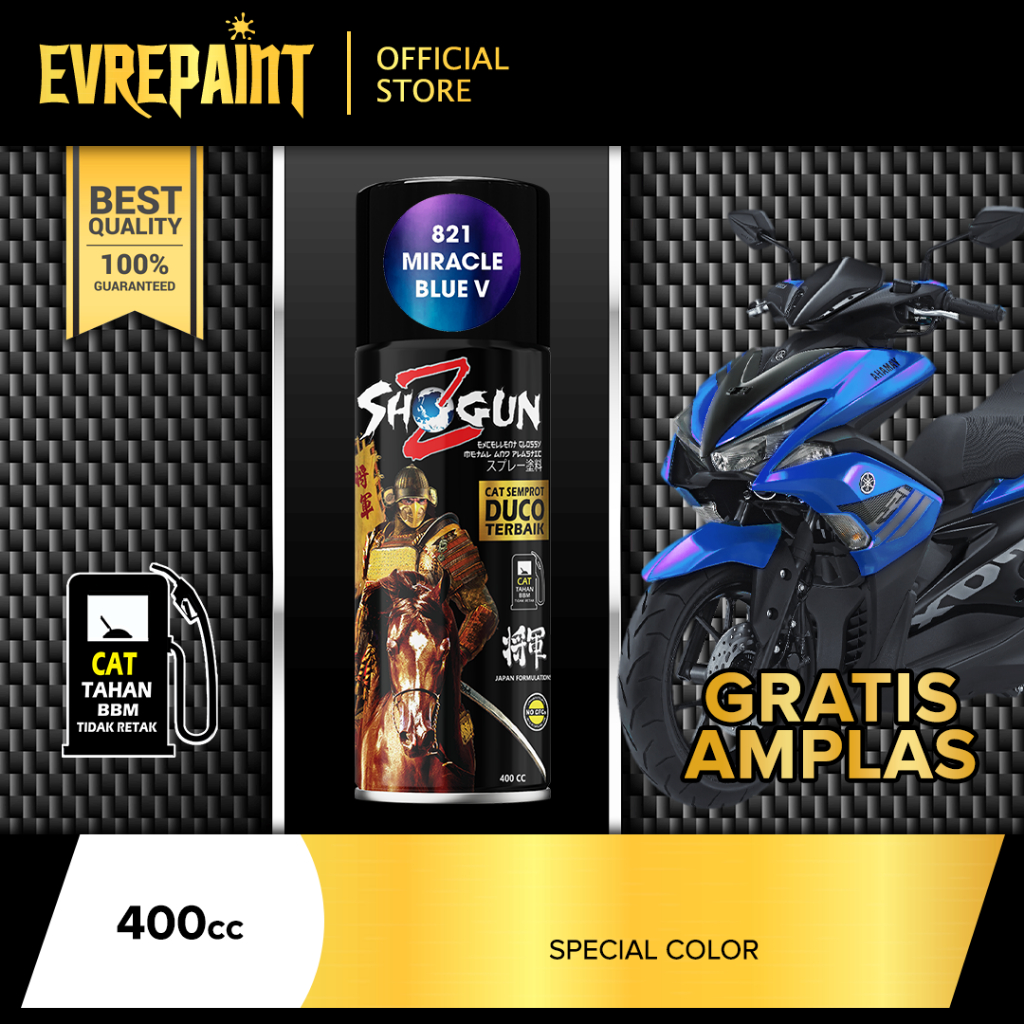 Jual Pilox Pylox Pilok Shogun Z Paint Cat Semprot Motor Duco Violet ...