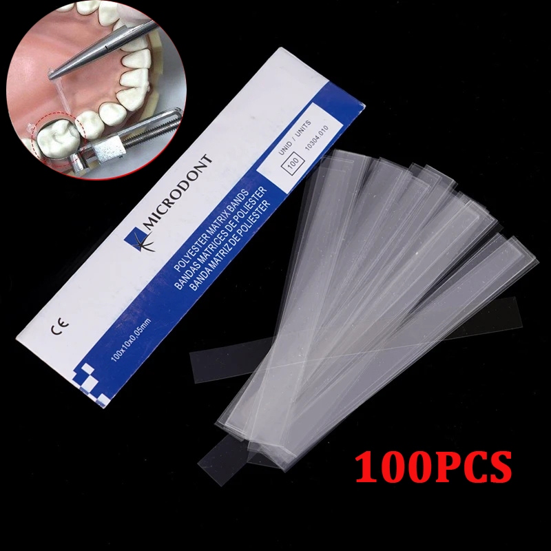 Jual 100pcs Dental Seluloid Celluloid Strip / Matrix Transparan Celuloid / Dental Seluloid Strip ...