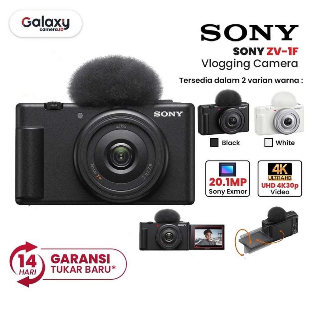 Jual Sony ZV-1F Vlogging Camera Sony ZV-1F ZV1F Z V1F ZV-1 F Garansi Resmi | Shopee Indonesia