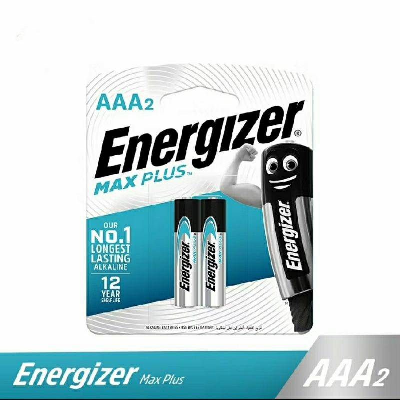 Jual Energizer Max Plus 2pc Baterai AAA A3 | Shopee Indonesia