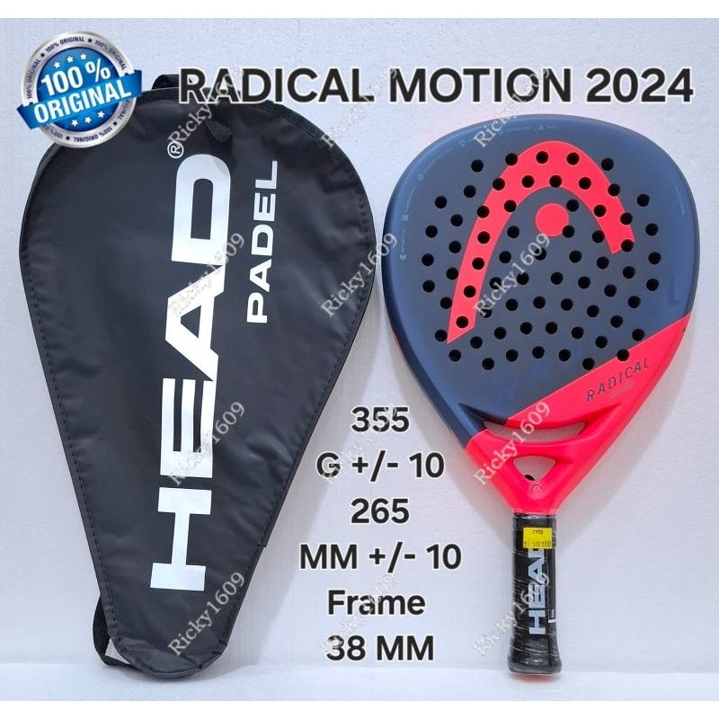 Jual HEAD PADEL RACKET RADICAL MOTION 2024 / RAKET PADEL HEAD RADICAL ...