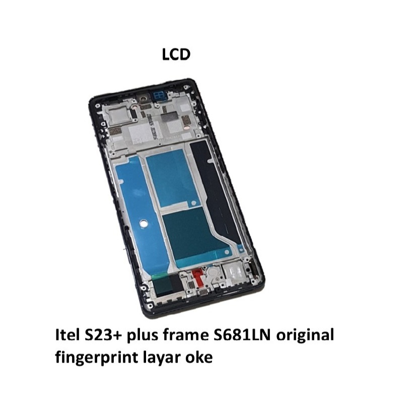 Jual LCD Itel S23+ plus frame S681LN original fingerprint layar oke ...