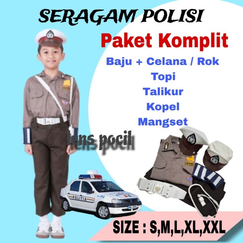 Jual BAJU POLISI ANAK / BAJU ANAK LAKI LAKI / BAJU ANAK PEREMPUAN ...