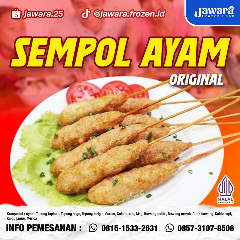 Jual SEMPOL AYAM JAWARA BESAR ISI 50 BIJI CEMILAN ENAK FROZEN FOOD ...