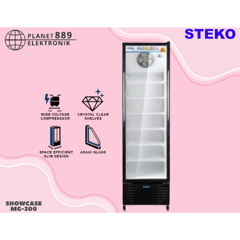 Jual Showcase Steko MG 300 6 Rak Lemari Pendingin Makanan Kapasitas 280 ...