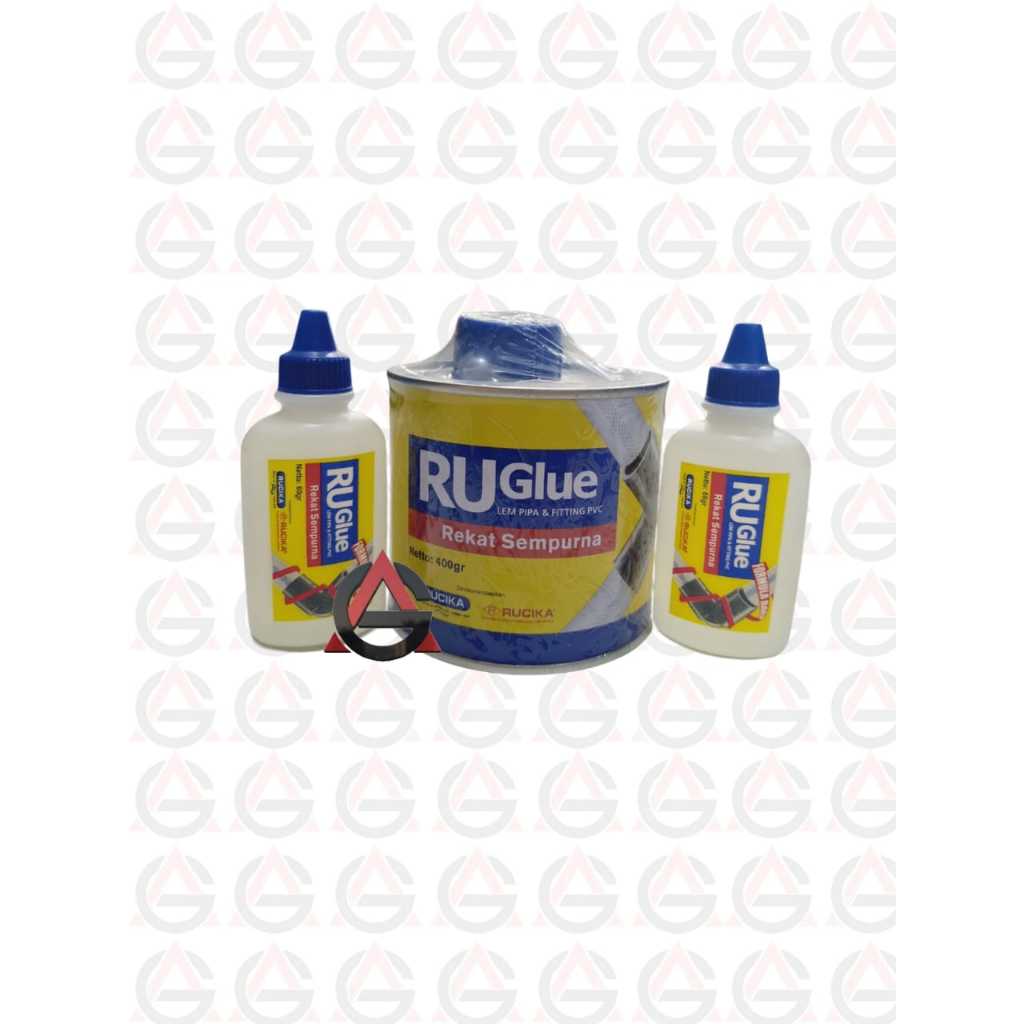 Jual Lem Pipa PVC Ruglue Botol 60 gr ; Kaleng 400 gr (ORI RUGLUE ...