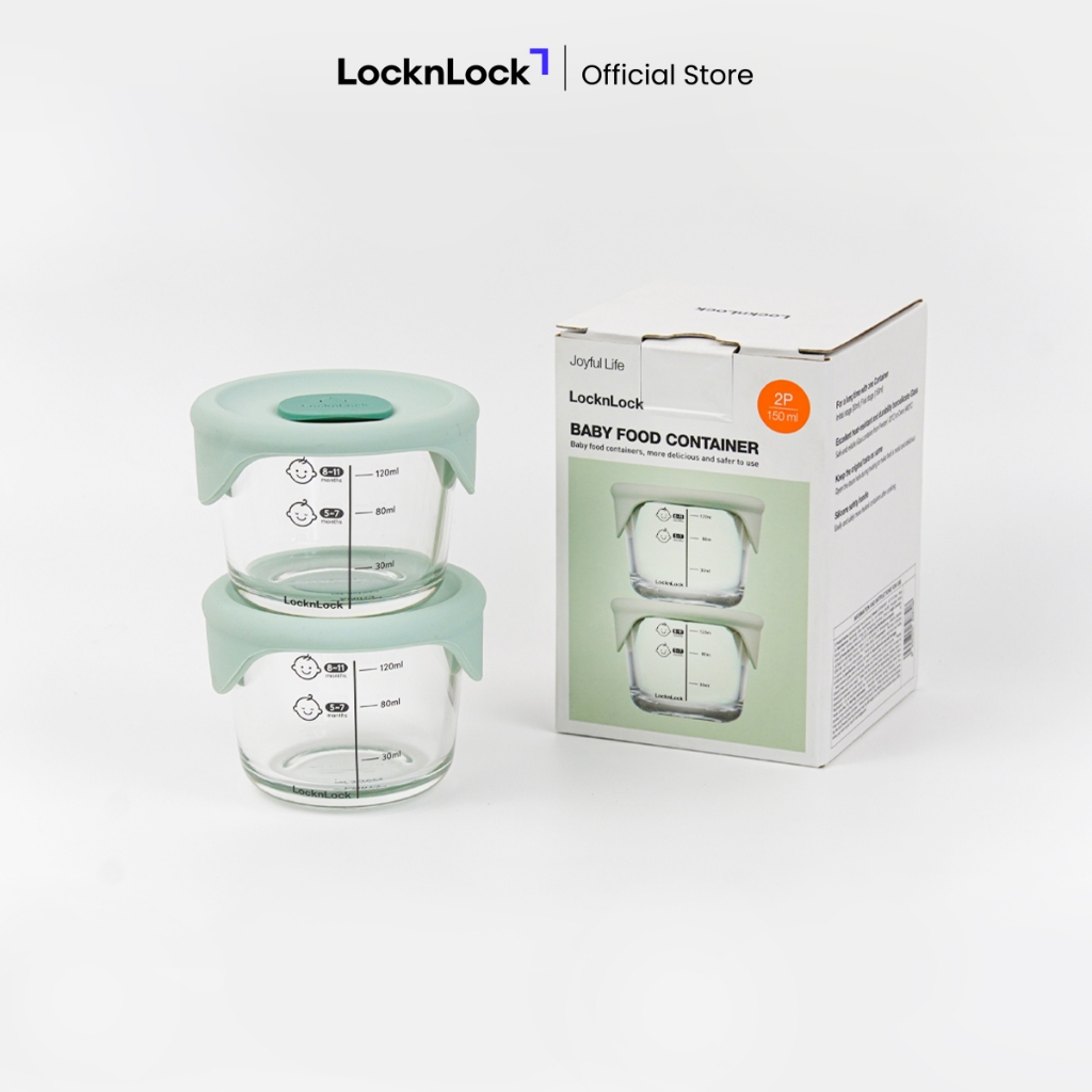 Jual LocknLock Oven Glass Baby Food Container MPASI Bayi isi 2 PCS ...