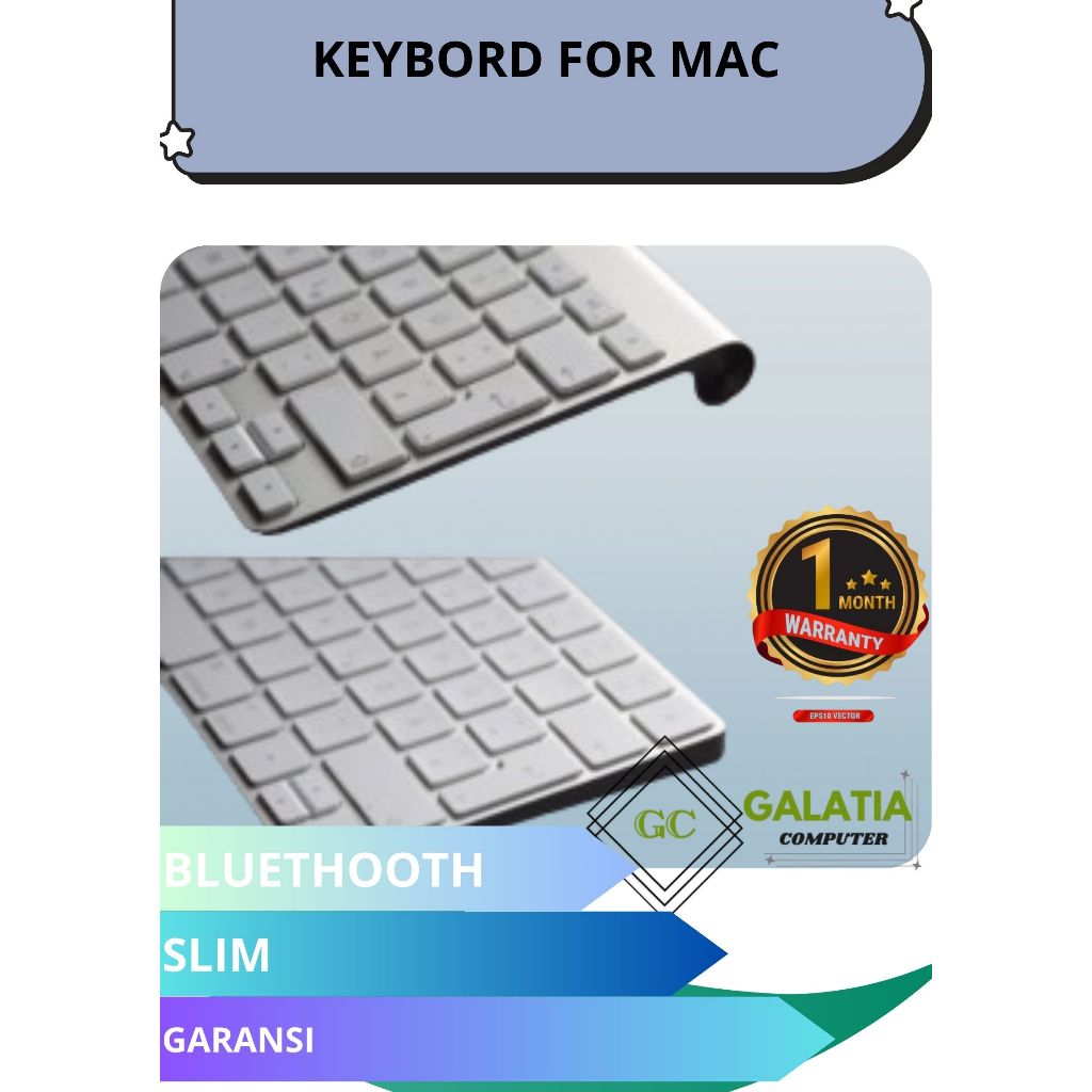 Jual keyboard apple bluethooth model A1314-putih | Shopee Indonesia
