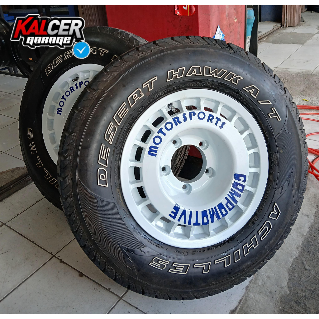 Jual VELG RALLY COMPOMOTIVE CMS R15 PCD 5X139,7 LEBAR 7 ET0 UNTUK JIMNY, FEROZA, TAFT DLL ...