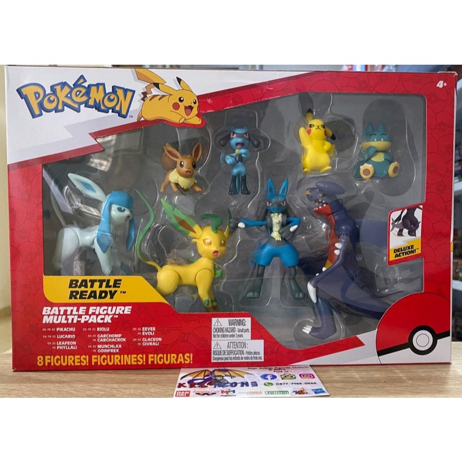 Jual JAZWARES WICKED COOL TOYS WCT POKEMON MULTI PACK 8 FIGURE PIKACHU ...