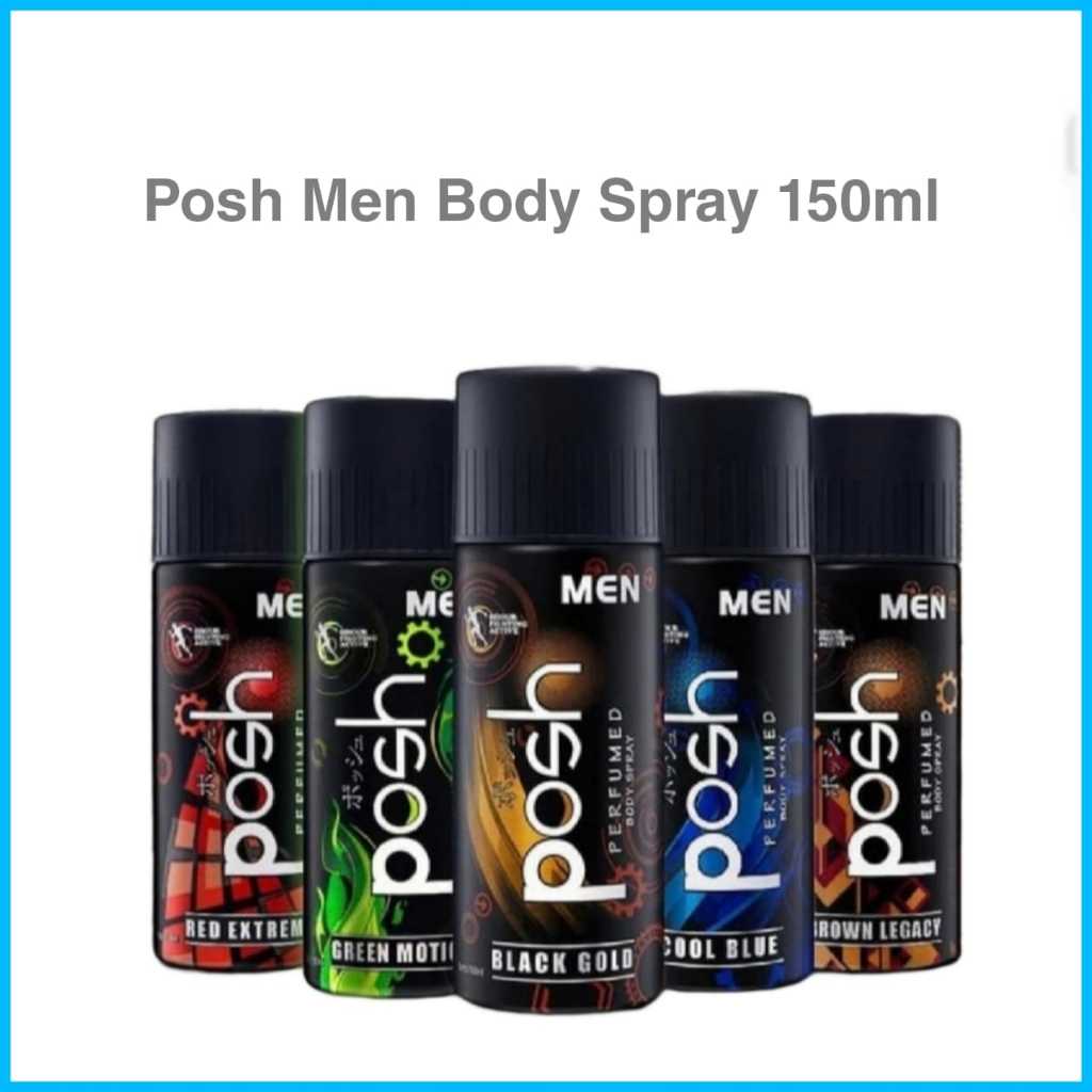 Jual Posh Men Body Spray Parfum Pria 150ML | Shopee Indonesia