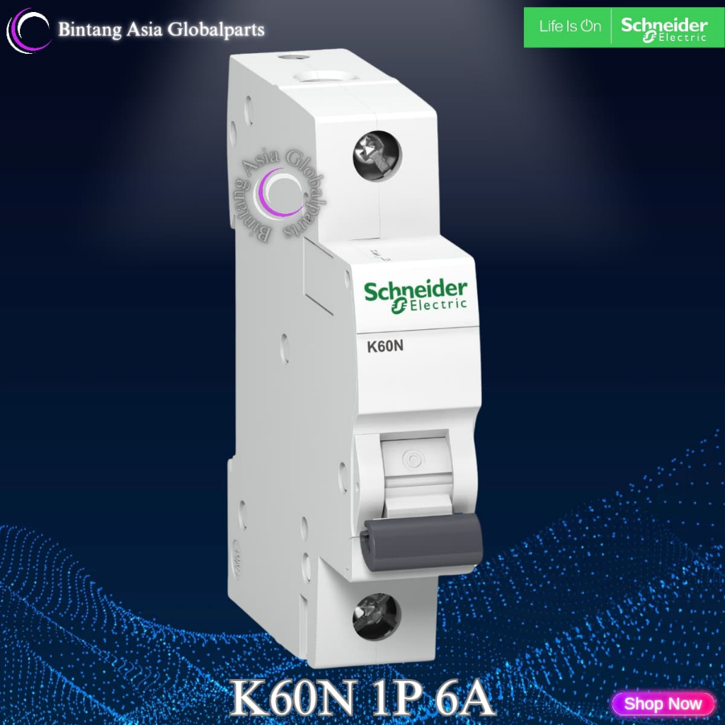Jual MCB 1p 6a Schneider Original / MCB 1 Phase 6 Ampere 6kA | Shopee ...