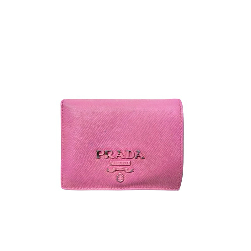 Jual Prada Dompet Pink Bifold Recolored ORIGINAL preloved | Shopee ...