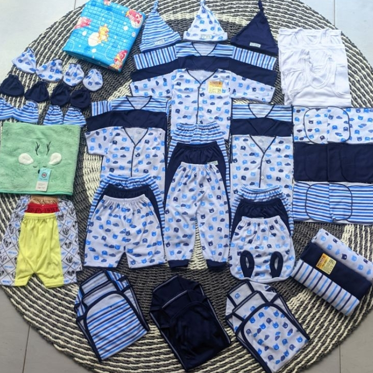 Jual 68 PCS Paket Hemat Terkomplit Baju Bayi Baru Lahir Paket Hemat ...