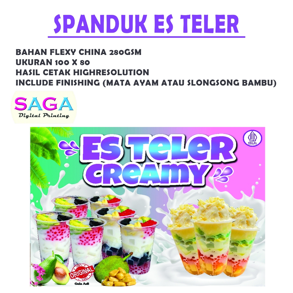Jual Spanduk Banner Es Teler / Spanduk Es Teler | Shopee Indonesia