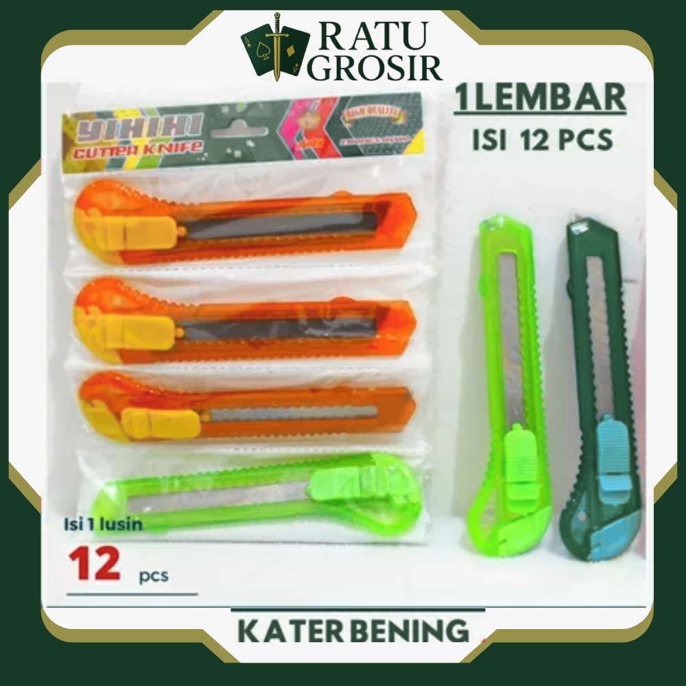 Jual (12 pcs) CUTTER BESAR / KECIL KATER MURAH BENING L 500 YAHAHA ...