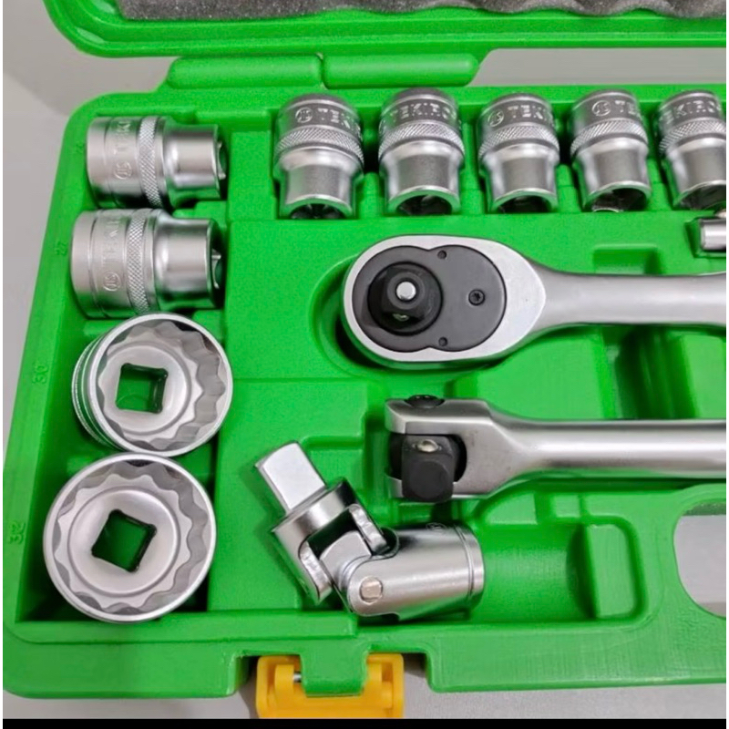 Jual TEKIRO Kunci sok set 24 pcs TEKIRO 1/2" x 6PT & 12PT (8mm-32mm) | Shopee Indonesia