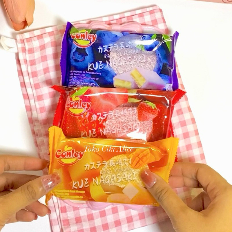 Jual [VIRAL][PROMO] KUE NAGASAKI Conley 10pcs @35gr | Ice Skin Cake ...
