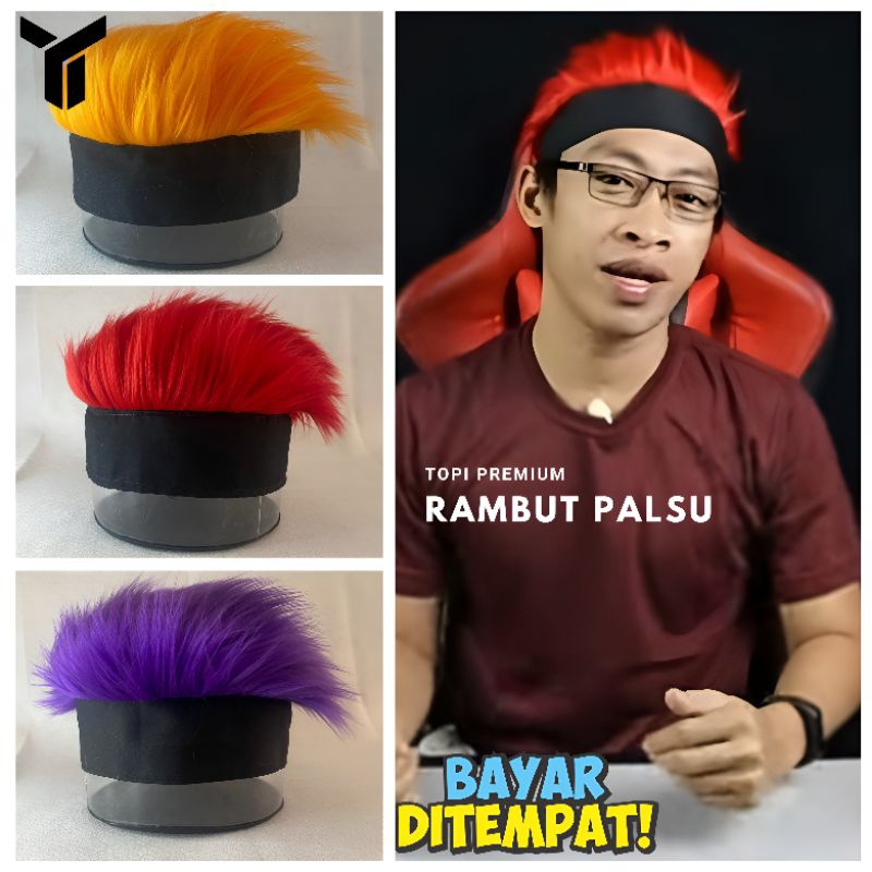 Jual Topi Rambut Palsu Pria Bulu Korea Premium Mudah Diatur Tidak Kusut ...