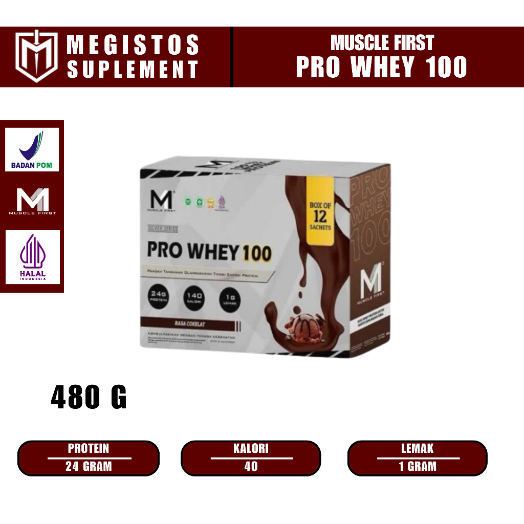 Jual Muscle First Pro Whey 100 Box isi 12 Sachet (480gr) | Shopee Indonesia
