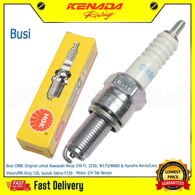Jual Busi CR8E Original untuk Kawasaki Ninja 250 Fi, Z250, W175/W800 ...