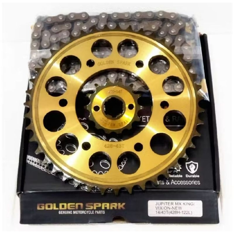 Jual gear paket/gear set golden spark jupiter mx king vixion new ...