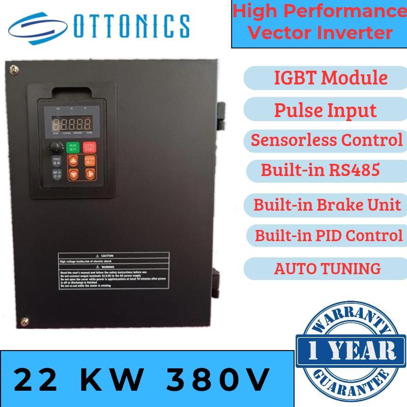 Jual Inverter 22KW 380V Inverter 30HP 30 HP 380V 3Phase VFD Motor Invt ...