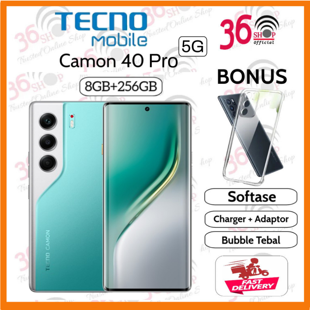 Jual Tecno Camon 40 Pro 5G [8+256GB] - LCD AMOLED - Dimensity 7300 - 5200mAh - Garansi Resmi 1 ...