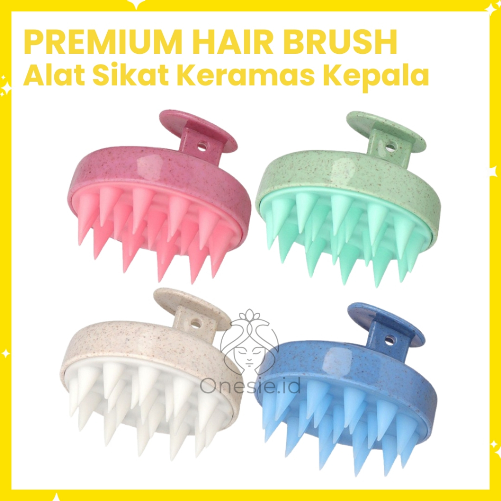 Jual Premium Silikon Hair Brush Pijat Kepala Alat Sikat Keramas Rambut ...
