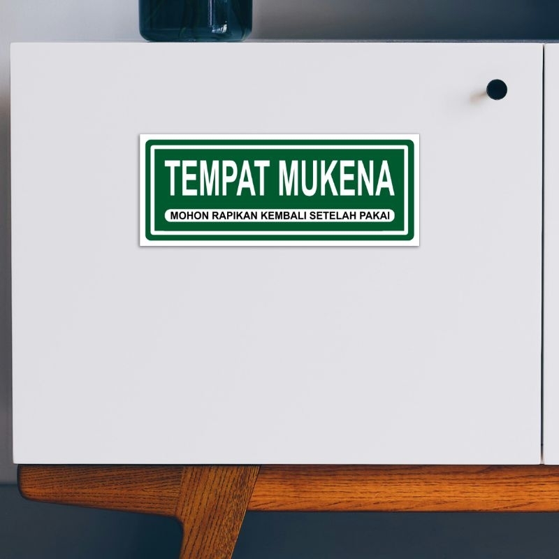 Jual Stiker Perlengkapan Shalat / Tempat Sarung / Tempat Mukena- Ukuran ...