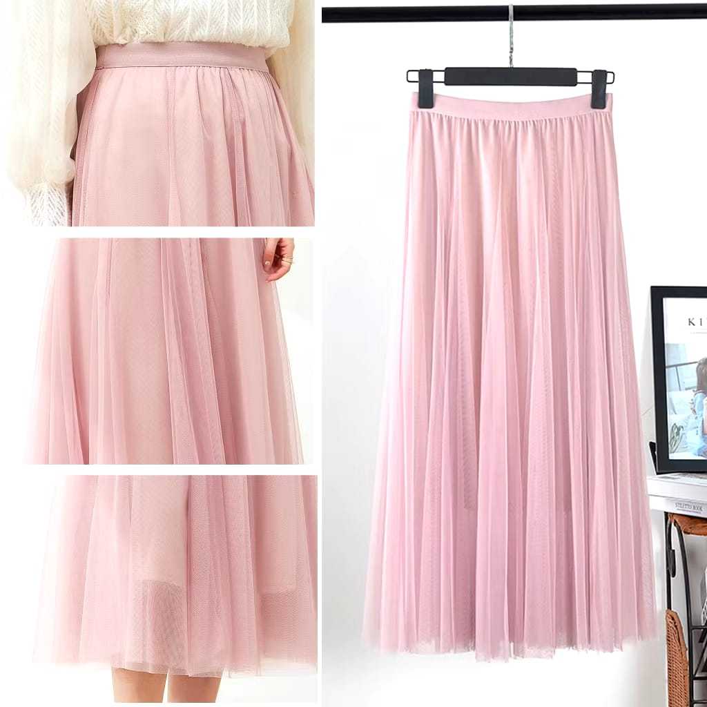 Jual GRATIS ONGKIR Rok tutu 4 layer premium bangkok / rok tutu list ...