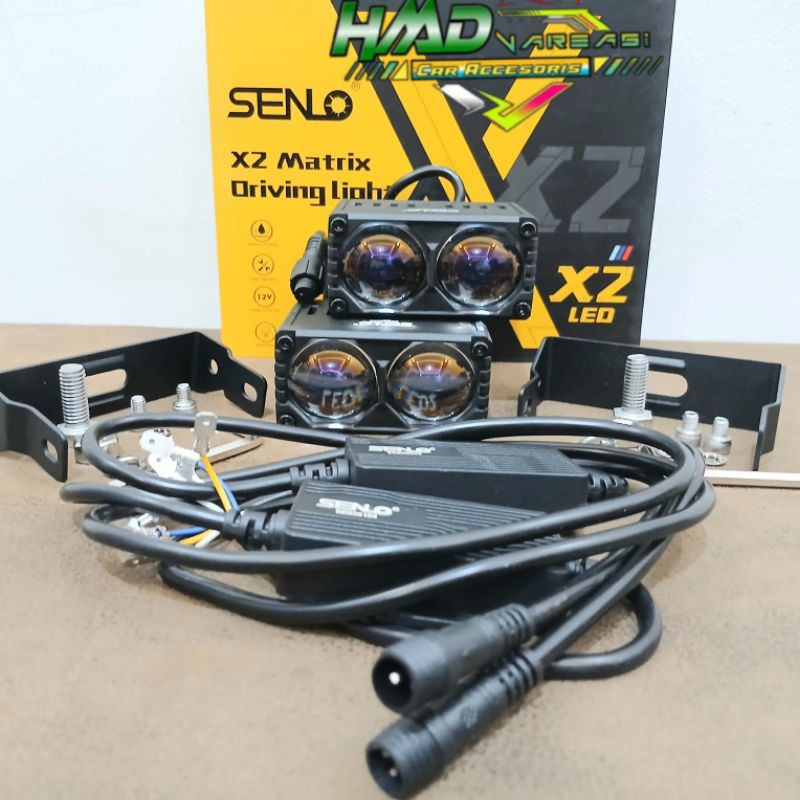 Jual LAMPU SENLO X2 Flus Mini Projie SQL 2 Mata Projector LED MOTOR ...