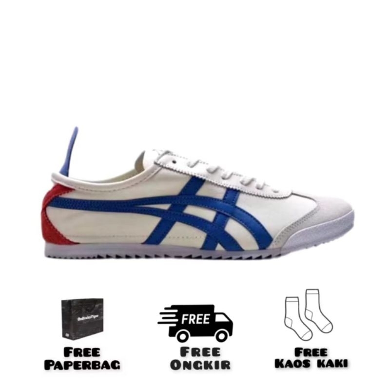 Jual Sepatu Onitsuka Tiger Mexico 66 Nippon Made White Blue X red | Shopee Indonesia