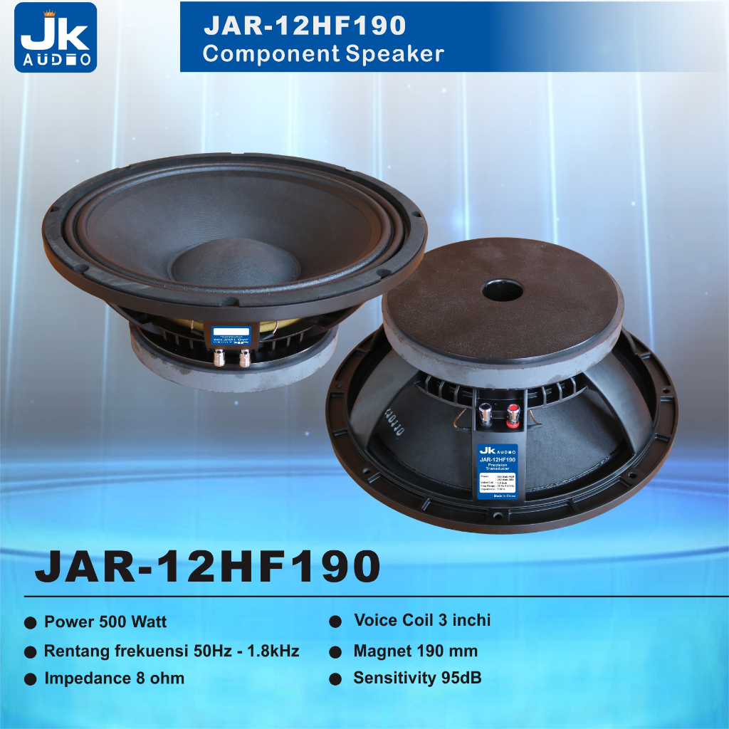 Jual Speaker 12 Inch Jk Audio JAR 12HF190 Komponen speaker 12 inci ...