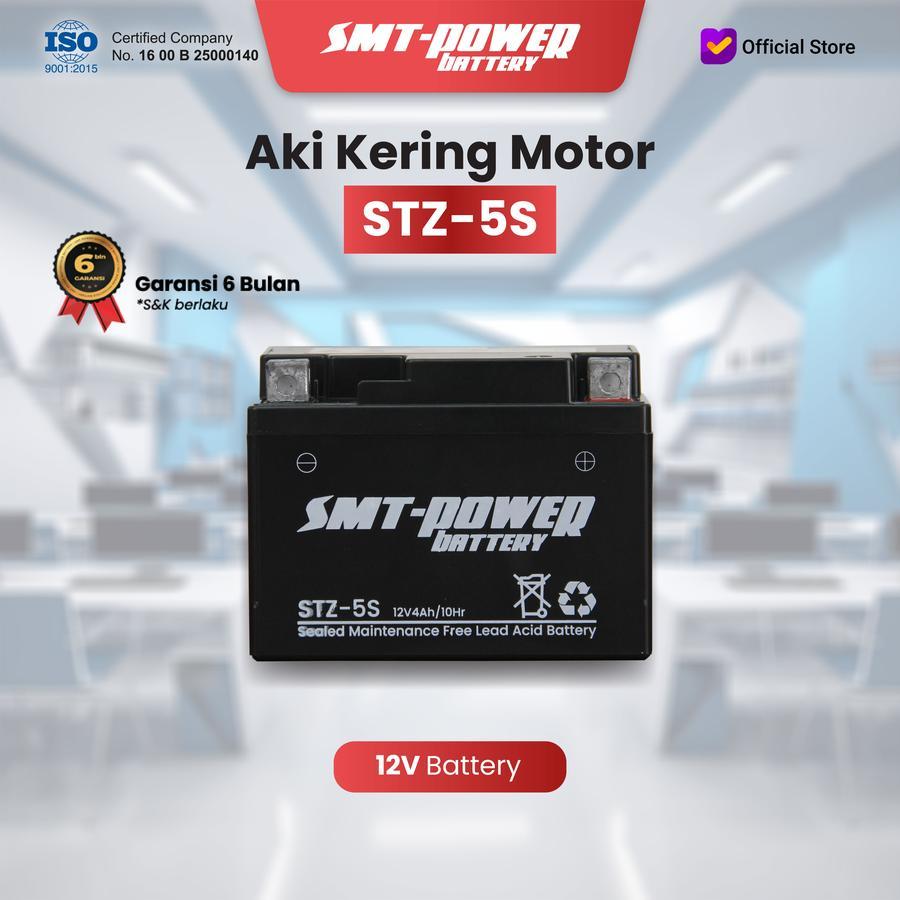 Jual STZ 5S Aki Kering Sepeda Motor Baterai SMT Power 12V 4AH 10HR ACCU ...