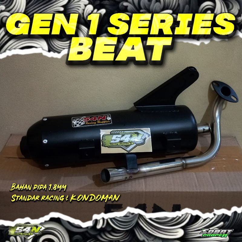 Jual KNALPOT 54N RACING MUFFLER BEAT/SCOPPY ESF/FI DAN DULUXE SERIES ...