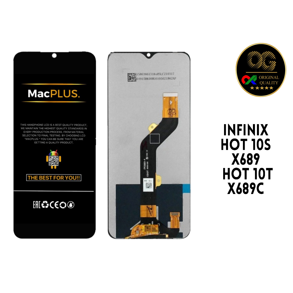 Jual ( MACPLUS ) LCD INFINIX HOT 10S / X689 FULLSET | Shopee Indonesia