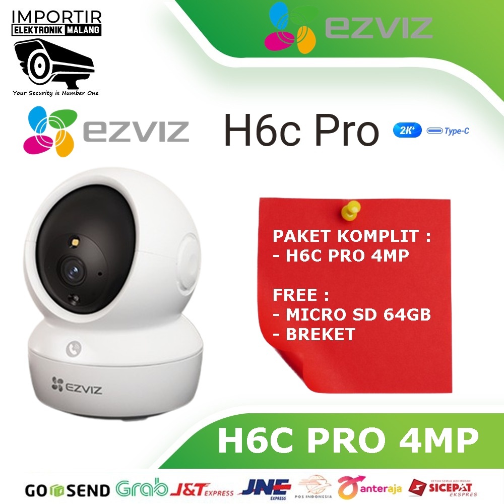 Jual Ezviz H6c Pro 4MP 2K+ Smart Home Wifi Pan Tilt IP Camera CCTV Indoor 1440p | Shopee Indonesia