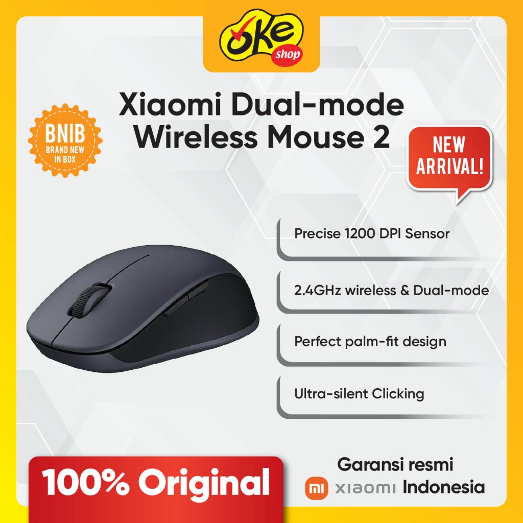 Jual Xiaomi Dual mode Wireless Mouse 2 | Shopee Indonesia