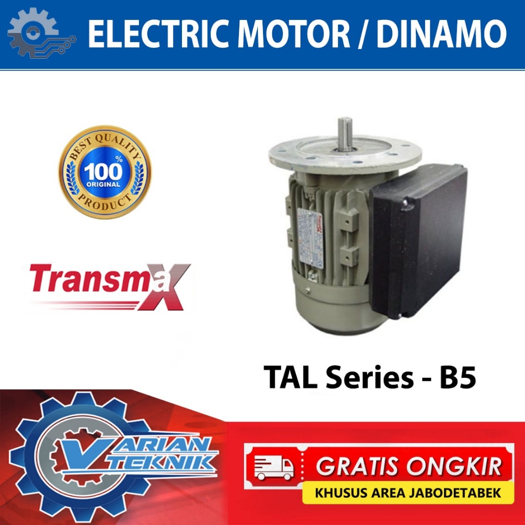 Jual Dinamo / Electric Motor / Induction Motor Transmax TAL B5 2P 2,2KW ...