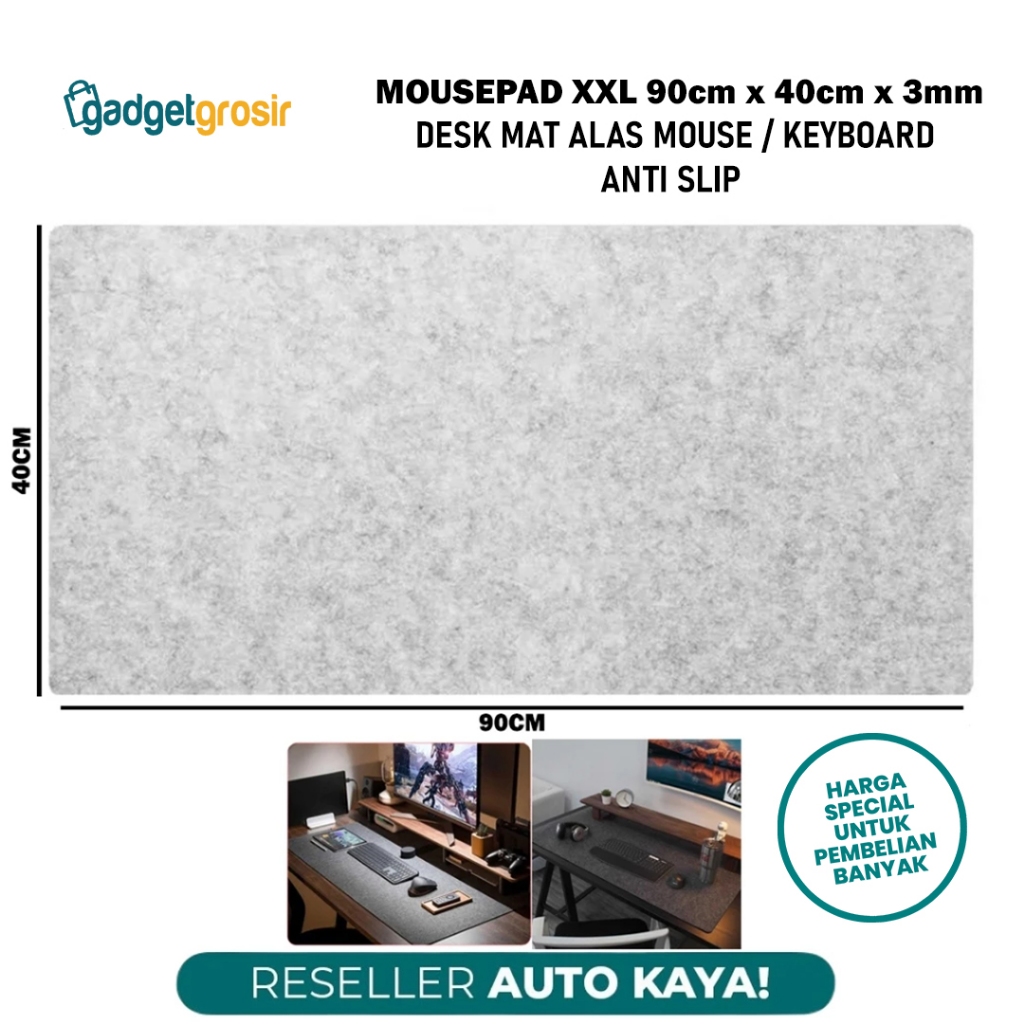 Jual Mousepad Jumbo XXL 90x40cm Deskpad Deskmat Besar Anti Slip Alas ...