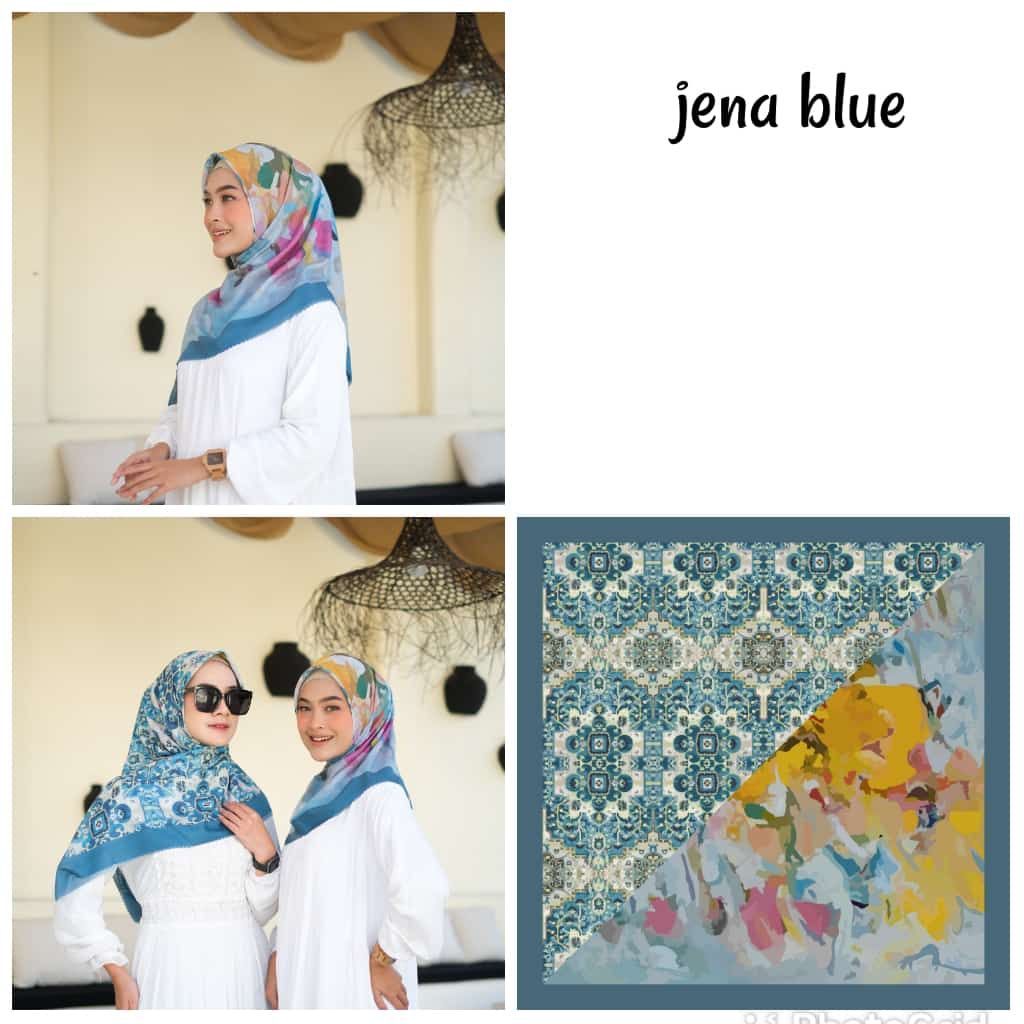 Jual Baniescoop-Hijab Voal Motif Ultrafine Jenna Blue Premium Uk 115 X ...