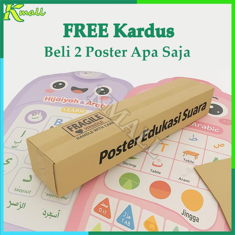 Jual 【Hanya Kardus】Poster Kardus / Dinding Poster Box Karton / Edukasi ...