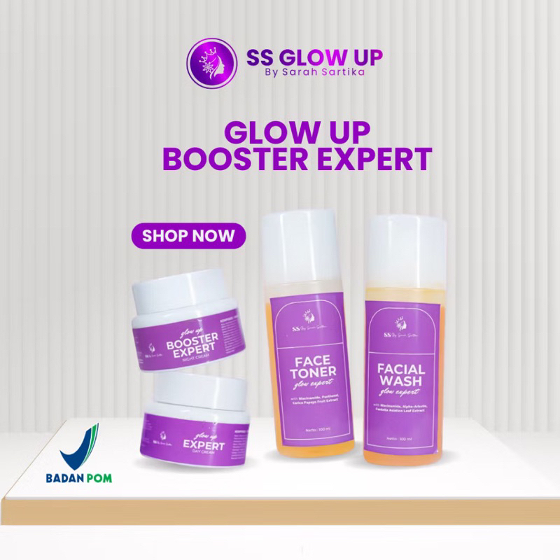 Jual Paket Glow Up Full BPOM Booster Expert Series Terbaru BY SS Glow ...
